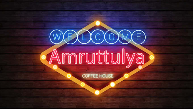 Neon signs intro light sign video intro creator by Sukhadewe | Fiverr