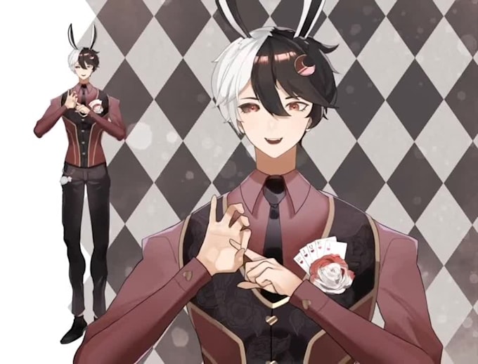 Draw and rig live2d vtuber model, 2d vtuber model, vtuber rigging ...