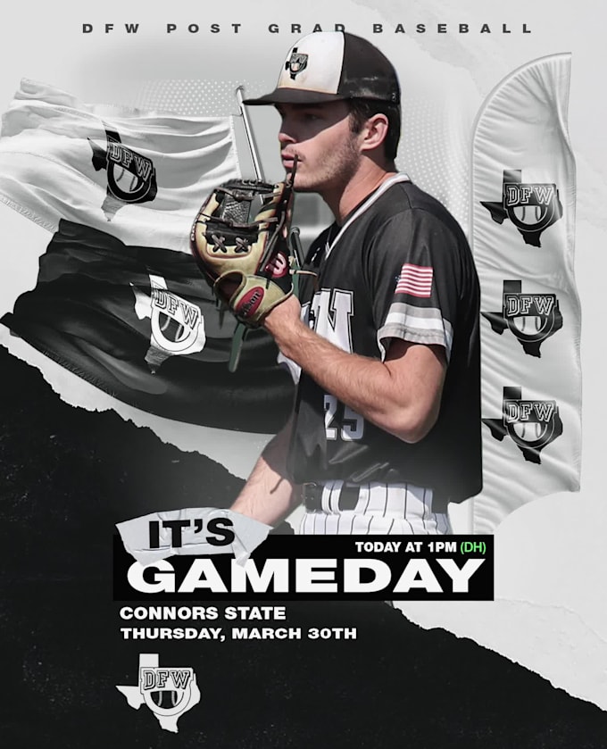 Create a quality sports flyer, intro, or commitment graphic for you or ...