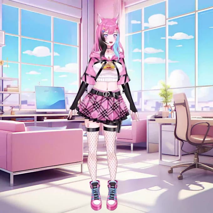 Créer un modèle live2d 3d vtuber, modèle live2d vtube, rigging vtube, vtuber live2d