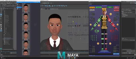 Setup 3d rigging, ue5 skeleton, arkit52 rokoko rig, face bone, lip sync ...