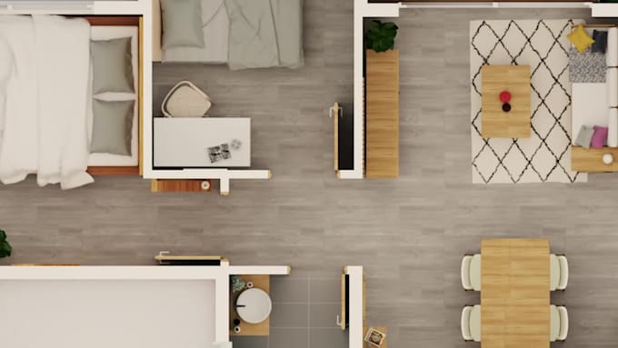 Create a 3d floor plan, virtual tour, and rendering by Faisalabbas38 ...