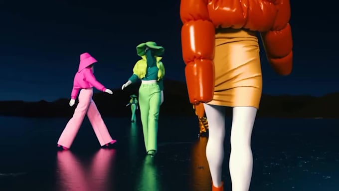 Render 3d garment design and fashion in runway or 360 animation by ...