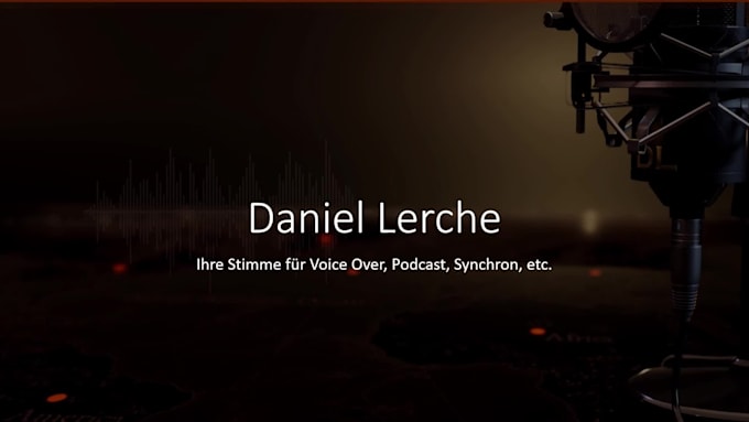 Be happy to be your german voice by Daniel_lerche | Fiverr