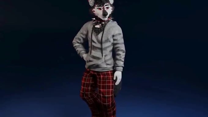 Create custom vrchat furry avatar, vrc vtuber model, anime 3d nsfw vr ...