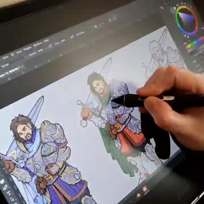 Draw your dnd or rpg character design, concept art by Nataliapchelint ...