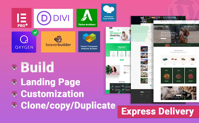Create a responsive and professional wordpress website elementor, oxygen builder by Iamnafisa ...