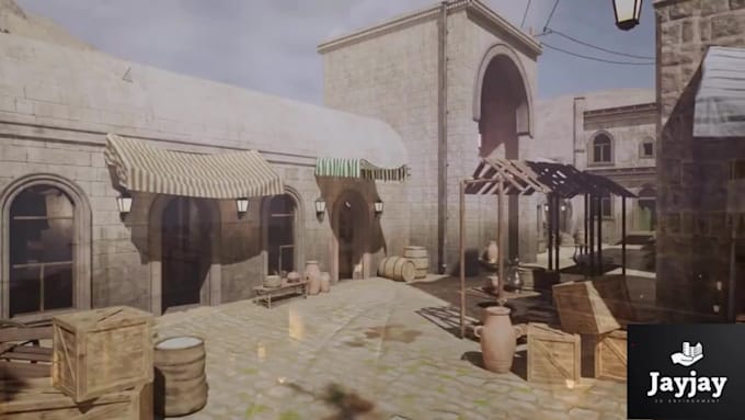 3d stylized, realistic environment 3d unity scene unreal engine 3d level design by ...