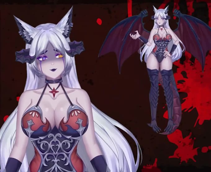 Create express custom high quality vtuber model commissions, live2d with rigging by Hamzat_teams ...