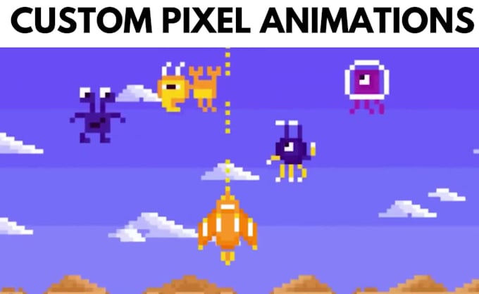 Create 8bit pixel art sprites, pixel gif, 2d pixel map, retro pixel art ...
