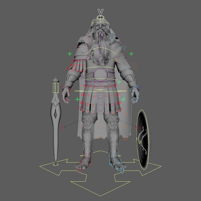 Rebuild character rig setup, controls, 3d animation, maya, unreal engine, game by Lana_sade | Fiverr