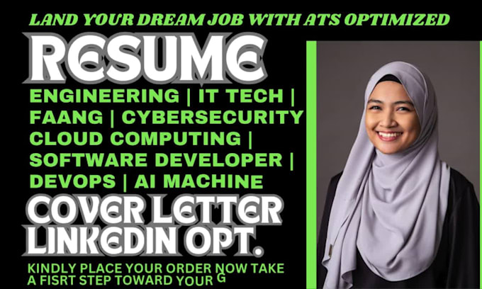 Create engineering resume technical software engineer it faang cloud engineer cv by ...