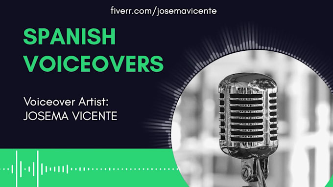 Professional voice over in spanish by Josemavicente | Fiverr