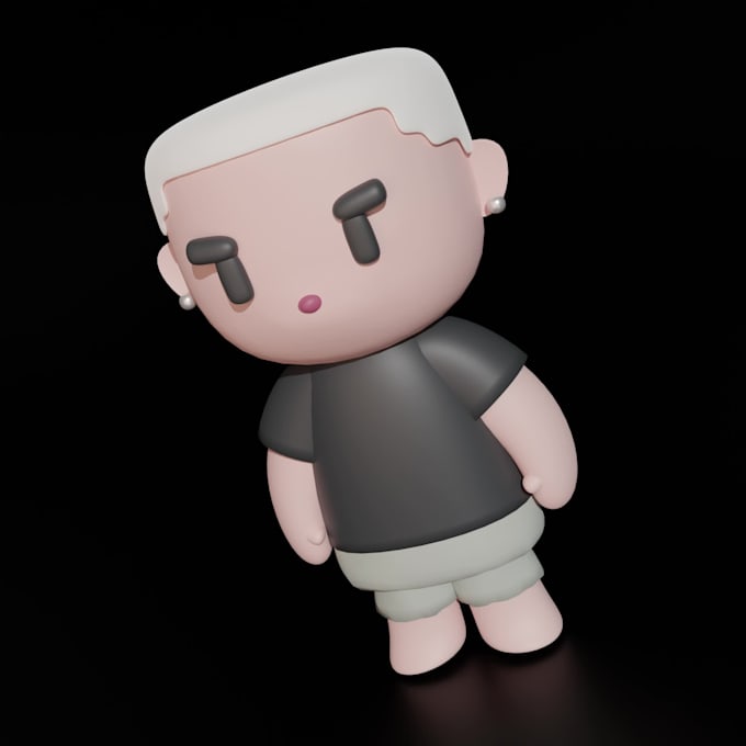 Create a urban chibi style 3d characters in blender by Viggieedit | Fiverr