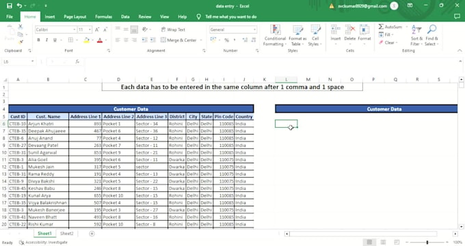Do perfect data entry for you by Svckumar | Fiverr