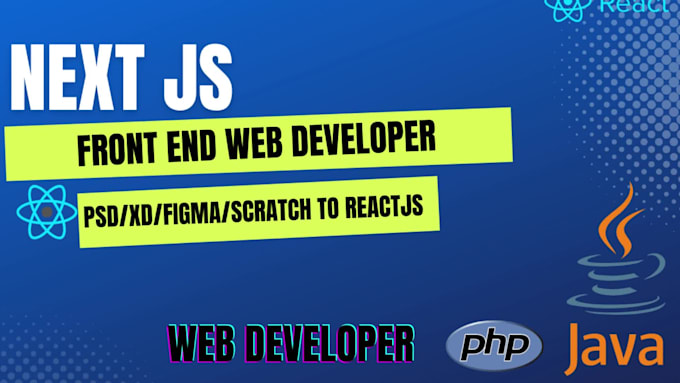 Do reactjs or nextjs front end web development by Shaheerahmad138 | Fiverr