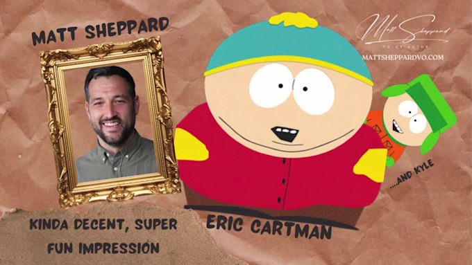 Record epic eric cartman south park by Mattfifteenfeet | Fiverr