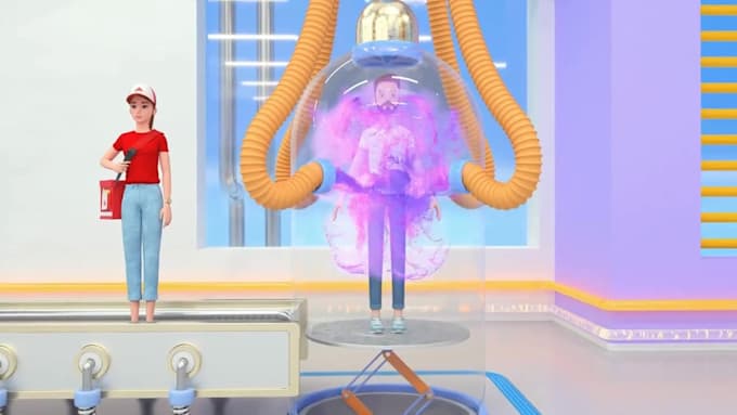 Create 3d animated explainer video 3d animation video 3d character animation by Johnny_studio12 ...