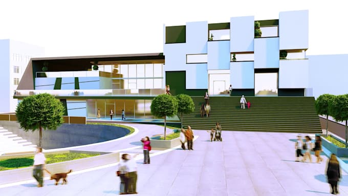 Model and render 3d revit bim project with plans, elevations by ...