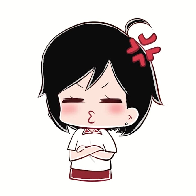 Draw simple chibi animated gif by Clrach | Fiverr