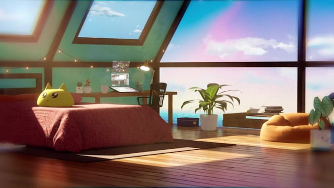 Create an animated lofi loop background by Fergusbennett | Fiverr