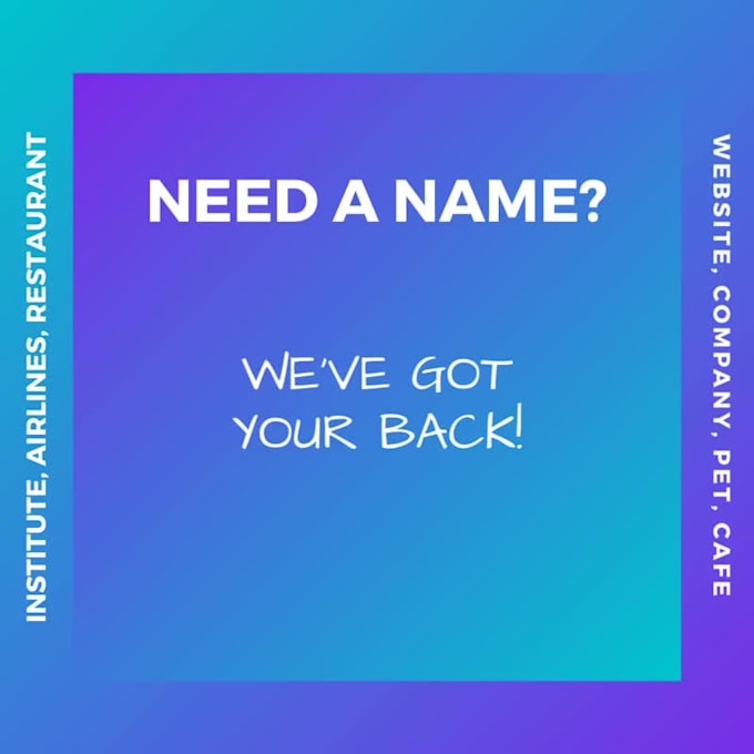 Give you 10 creative names for anything by Ds45837 | Fiverr