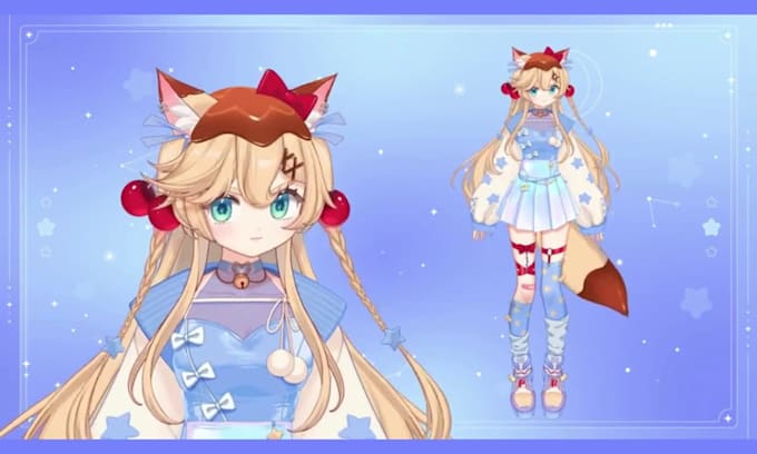 Plataforma de diseño 2d, modelo vtuber, anime vtuber, pngtuber