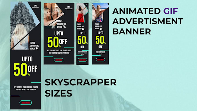 Design gif animated banners and animated gif ads by Officialneil | Fiverr