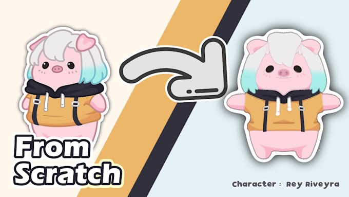 Make 3d model from scratch for vrchat and vtubing by Ozhy27 | Fiverr