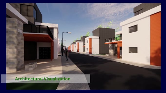 Make 3d model and render neighborhood with walkthrough video by Hayat ...