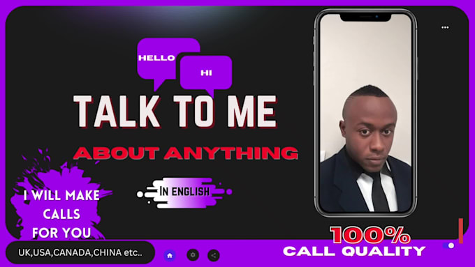 Make professional and cheerful phone calls for you by Voice2bheard | Fiverr