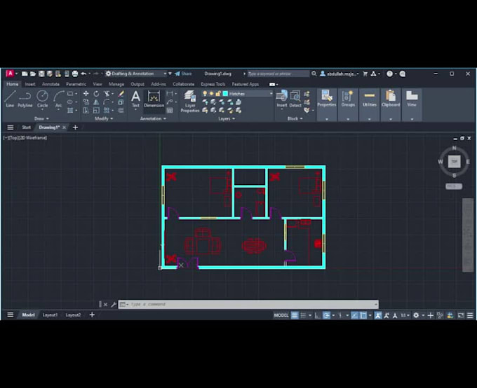Make 2d and 3d floor plans, mechanical parts with autocad by Abdullah ...