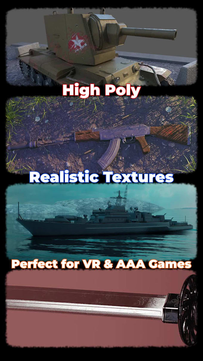 Do custom 3d models for unity and roblox by Maboydeath | Fiverr