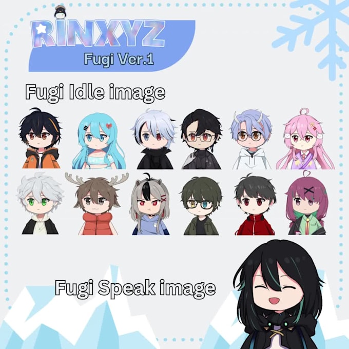 Asset vtuber ych fugi reactive image by Ratnaarinda | Fiverr