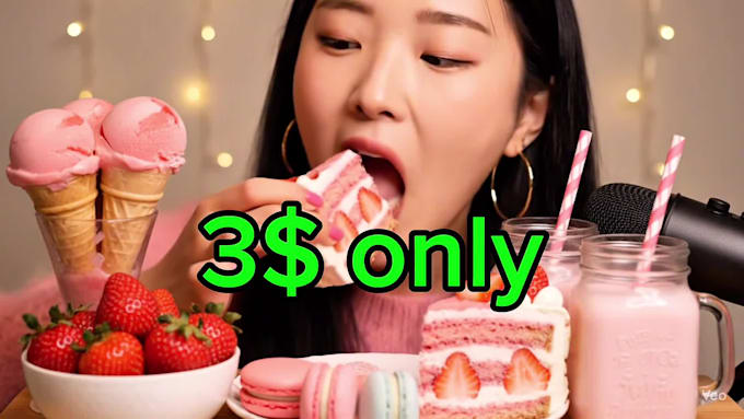 Create ai asmr food eating video with veo 3 by Tas_nim96 | Fiverr