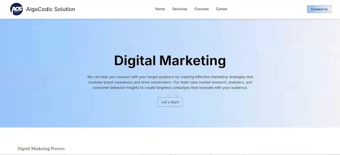 Create a responsive website using react js by Paraspawar157 | Fiverr