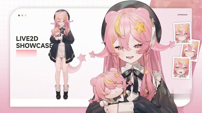 Design and rig vtuber in live2d for your stream vtuber model 2d vtuber ...