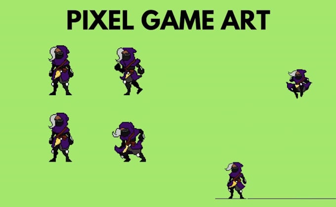Design 2d pixel art character and animation for pixel game and assets ...