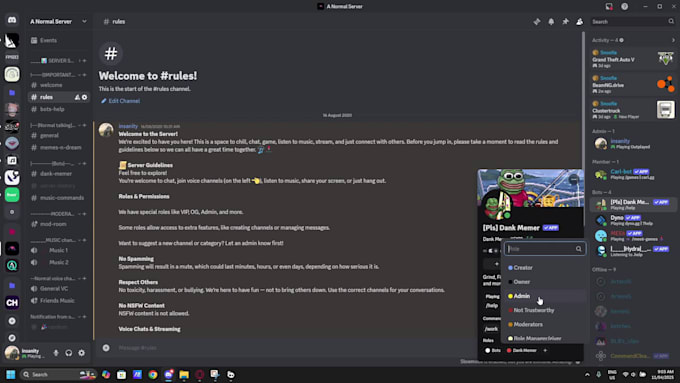 Design your discord server layout by Marsadmifta | Fiverr