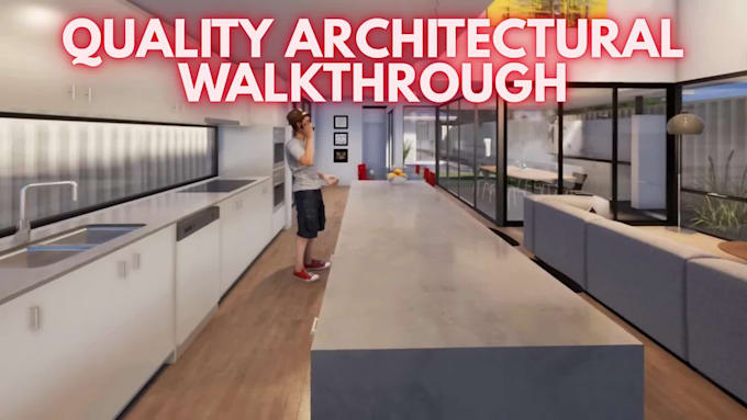 Do 3d architectural walkthrough, sketchup 3d building rendering video ...