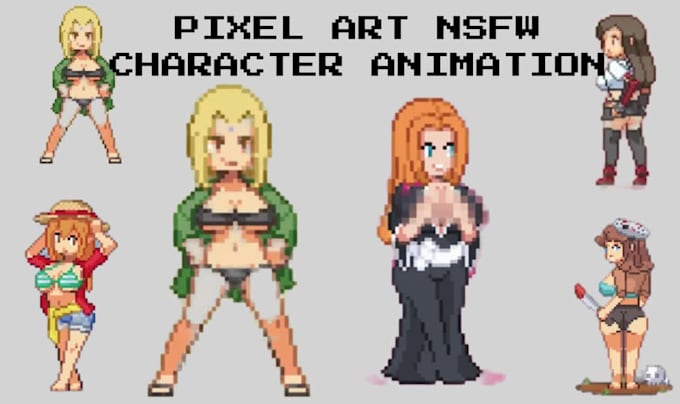 Make pixel nsfw art character animation sprite sheet game character rpg maker by Tomfoxz | Fiverr
