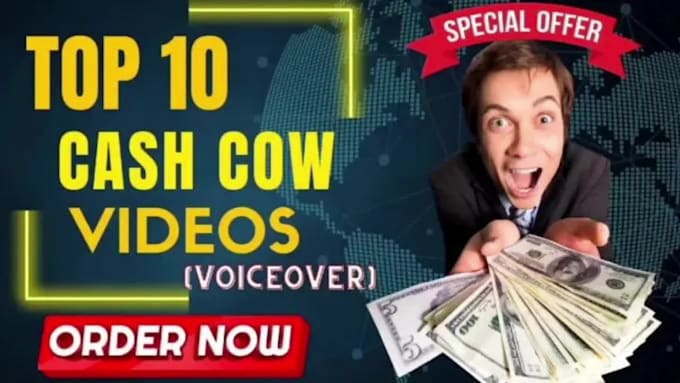 Create automated youtube cash cow video,top 10 cash cow videos for you by Cash_cowa | Fiverr