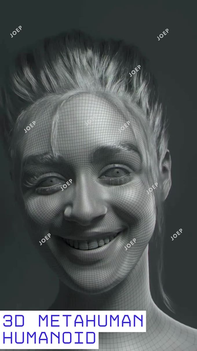 Create a custom metahuman 3d realistic character for video games by Creative_joep | Fiverr