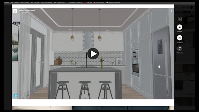 Mastering kitchen interior design stunning 3d renders by Arquigraphics ...