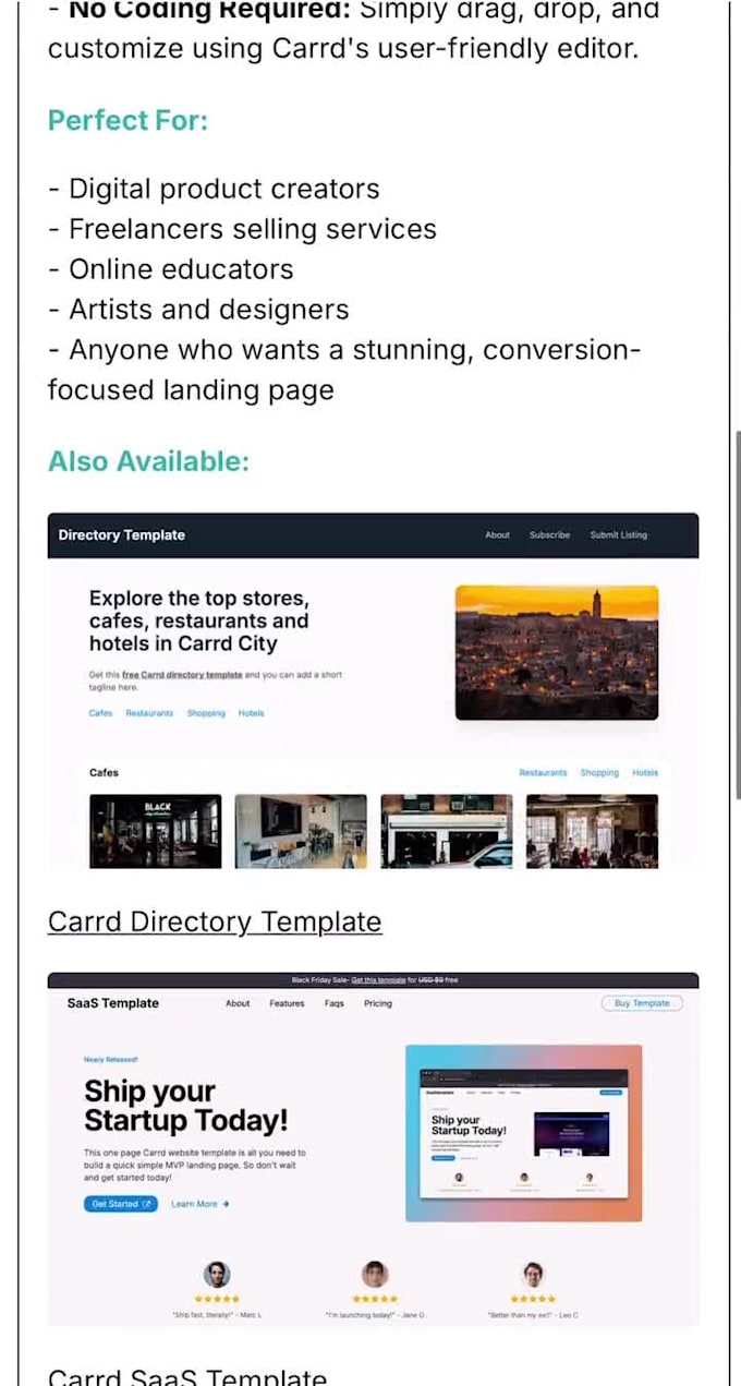 Design carrd website redesign carrd website carrd landing page card co carrd io by Augustus_2 ...
