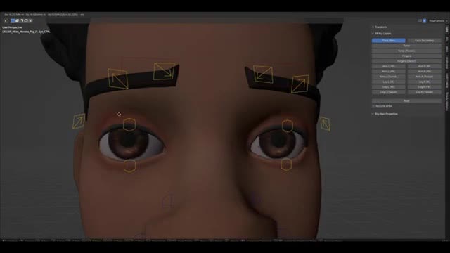 Rig 3d character for animaze, arkit rokoko rig, wonder studio rig, ik ...
