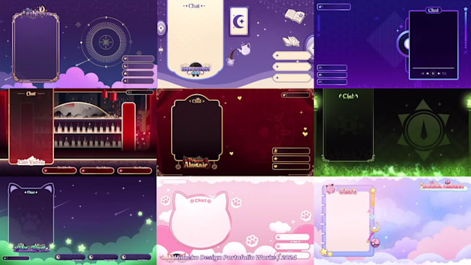 Design overlay and animated for vtuber and streamers by Himekodesign ...