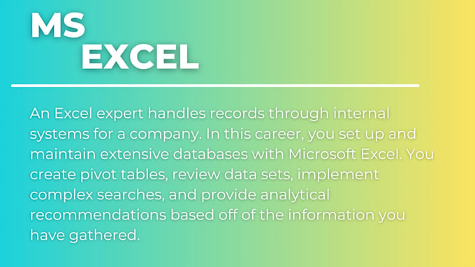 Do any work of microsoft office word, excel, powerpoint, by ...