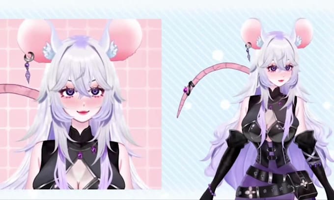 Draw live 2d vtuber model, 2d vtuber model, vtuber rigging, 3d anime ...