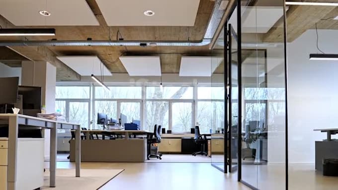 Create design fully customized virtual zoom office back grou by ...
